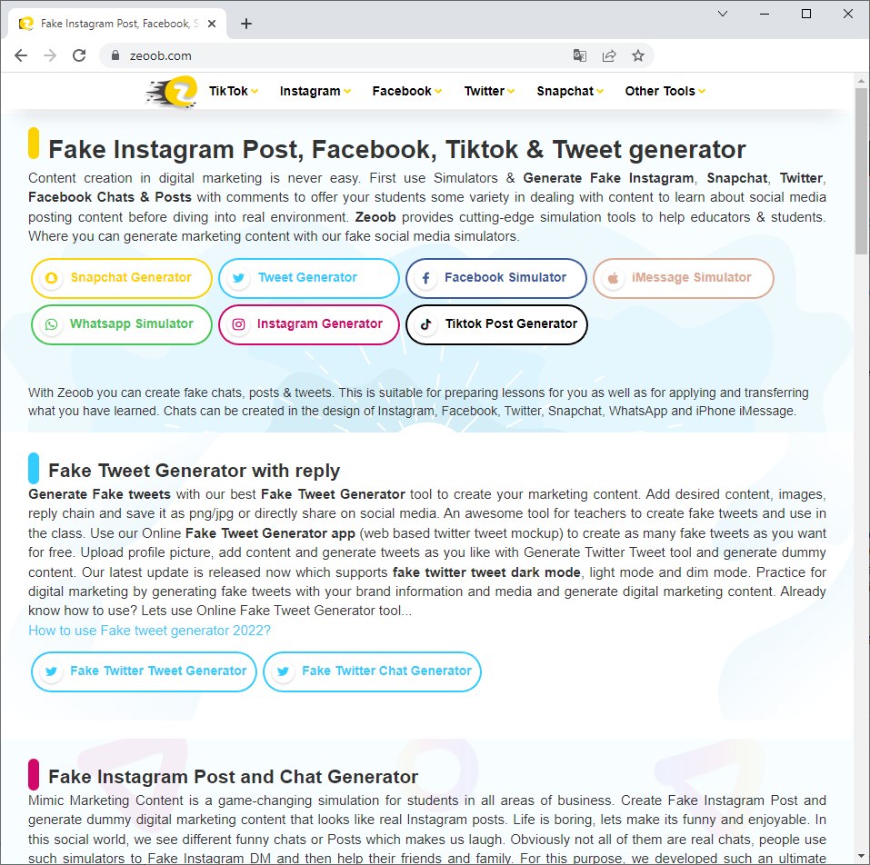 Fake Post Generator - DigiTools.app