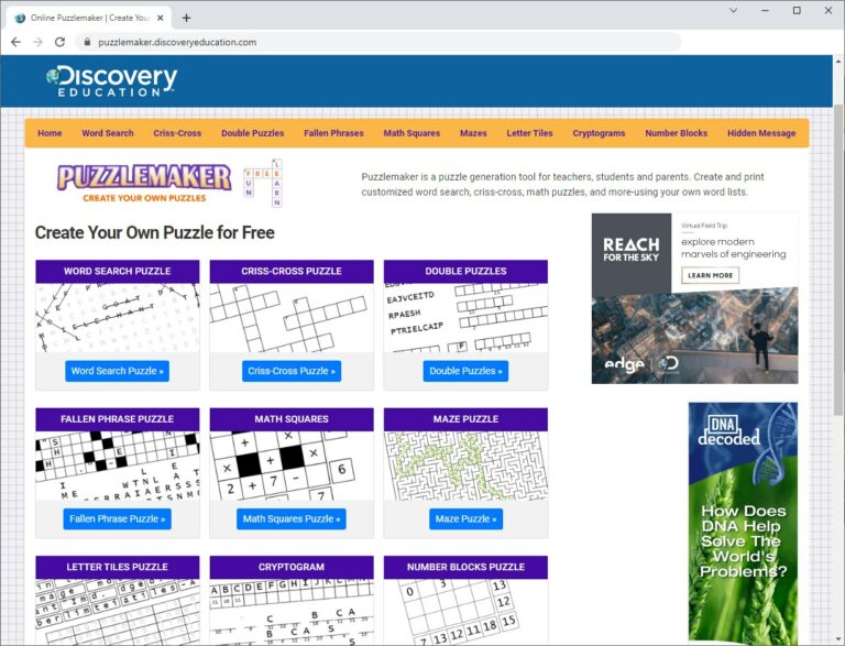 Discovery Puzzlemaker - DigiTools.app